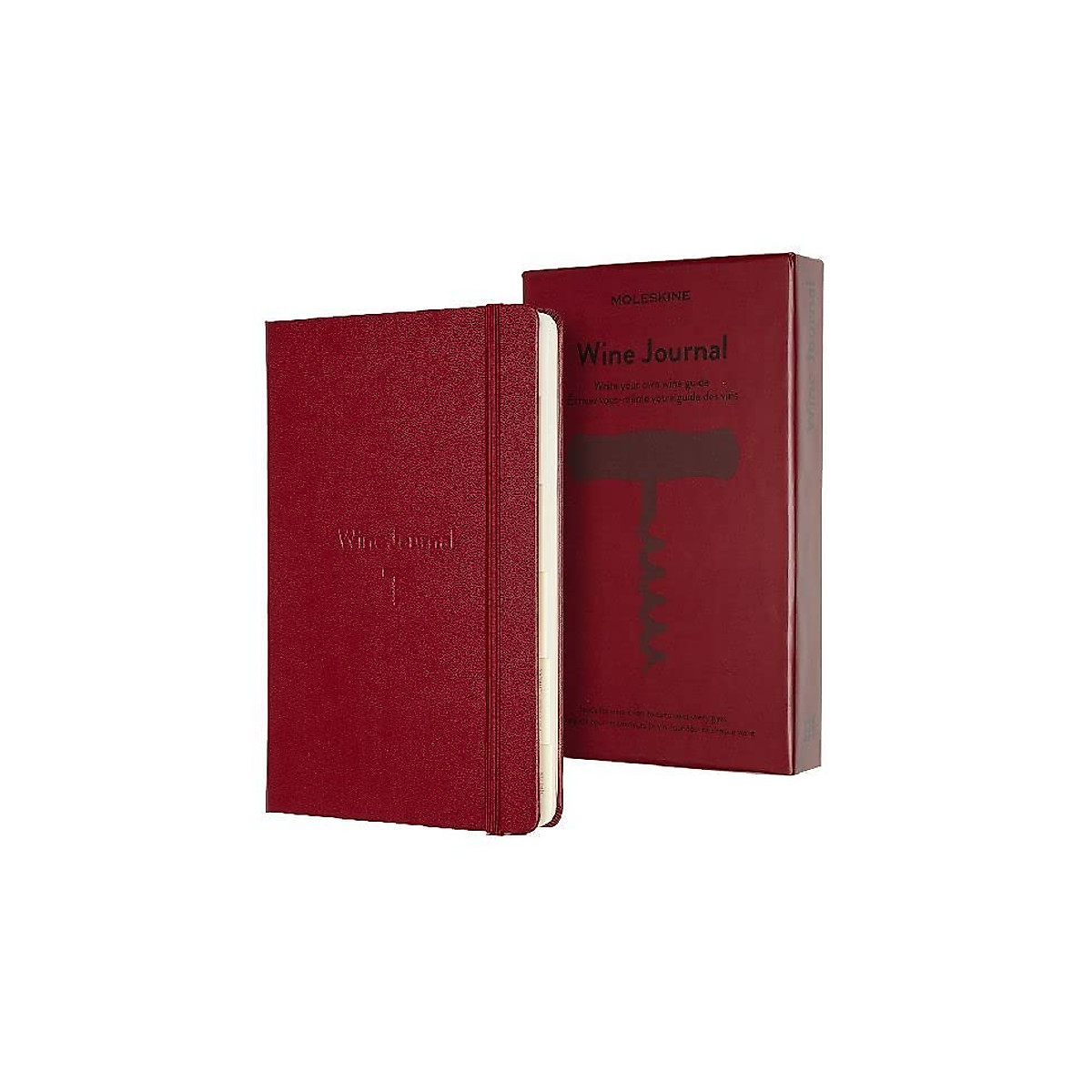 Moleskine Passion Journal, Wine, Hard Cover, Large (5" x 8.25") Bordeaux Red, 400 Pages