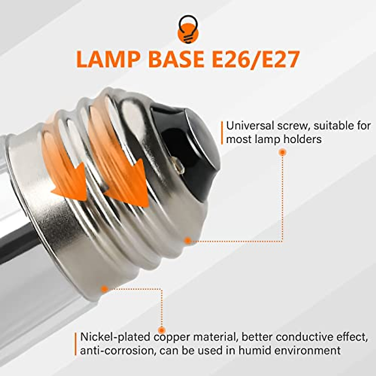 Simple Deluxe Reptile UV Bulb 50W, UVA & UVB Full Spectrum Sun Lamp with 4 Replacement Mini Bulbs, for Lizard/ Reptiles/ Snacks/ Tortoise, Amphibian Pets