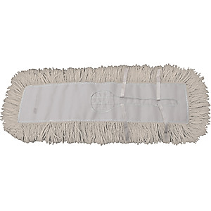 Ultimate Dust Mop Kit: Industrial-Grade Performance, Heavy-Duty Frame, Telescopic Handle - White 18 Inch
