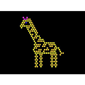 IllumiPeg Zoo Refill templates for pre-1994 Original Lite Brite (10 Sheets, 9x12)