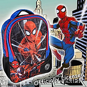 Marvel Spiderman And Miles Morales Light-Up Web Slinger 16" Travel Backpack Book Bag