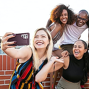 MYY for Galaxy S22 Ultra Case, Heavy Duty Shockproof Anti-Scratch Rugged Protective Case with Kickstand for Samsung Galaxy S22 Ultra 6.8 Inch 2022 (Fuchsia/Pink)