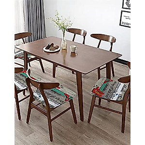 Chair Covers for Dining Room Set of 2, Removable Washable Office Chair Cover, Red High Heel Shoes on Colorful Wood Grain Background Chair Cushion Covers for Bar Stool Kitchen 13.4"-18"