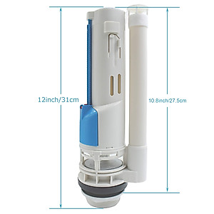 Teaayako Toilet Flush Valves 2-Inch Dual Flush Valve Replacement kit for 2-Piece toilet tank Compatible with TOTO THU435 THU224 flush valve