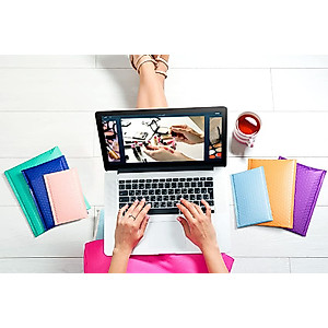 Metronic 100 Pack Bubble Mailer 6x10 Inch, Self-Seal Padded Envelopes, Waterproof Bubble Envelopes Cushioning Poly Bubble Mailer for Mailing, Shipping Small Business Supplies Valentine's Day Packaging