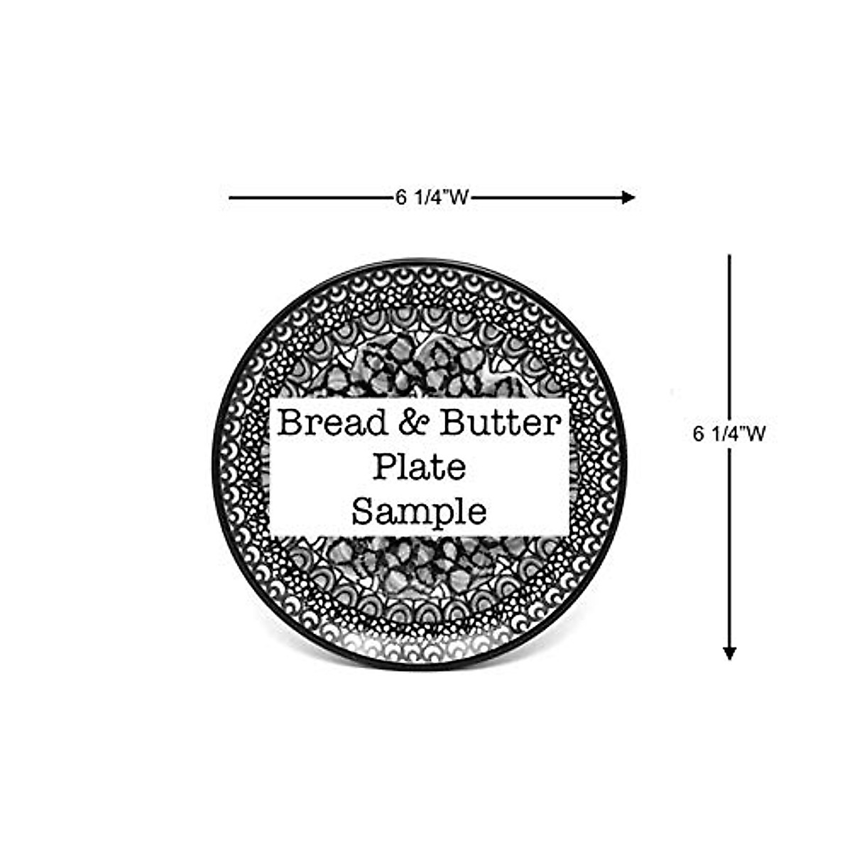 Polish Pottery Plate - Bread & Butter (6 1/4") - Unikat Signature - U4873