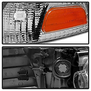 ACANII - For 1998-2011 Ford Crown Victoria Headlights Headlamps+Corner Parking Signal Lights Driver + Passenger