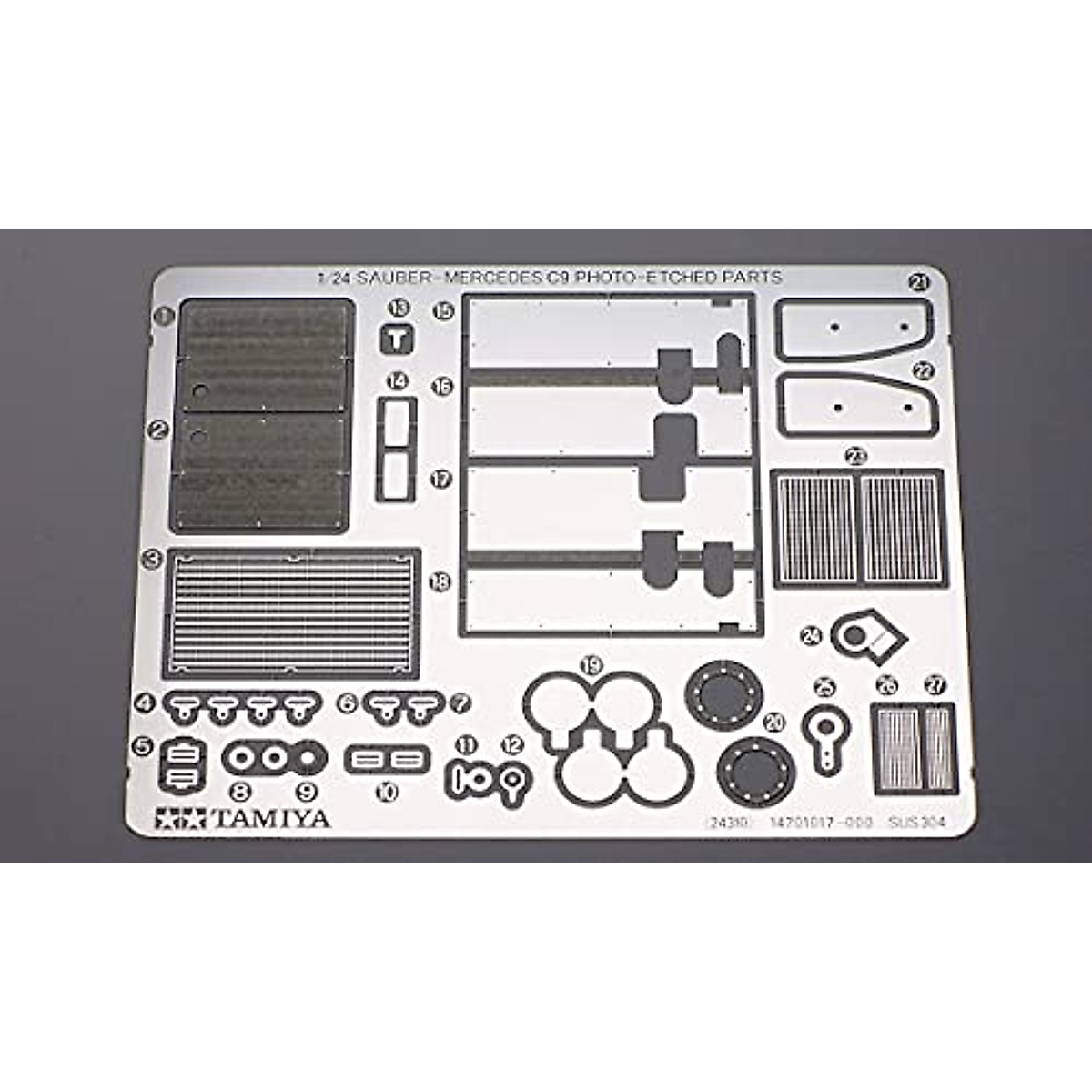 TAMIYA 24359-000 24359 1:24 Sauber-Mercedes C9 1989-faithful Replica, Building, Plastic, Crafts, Hobby, Model kit, Assembly, unpainted, Unvarnished