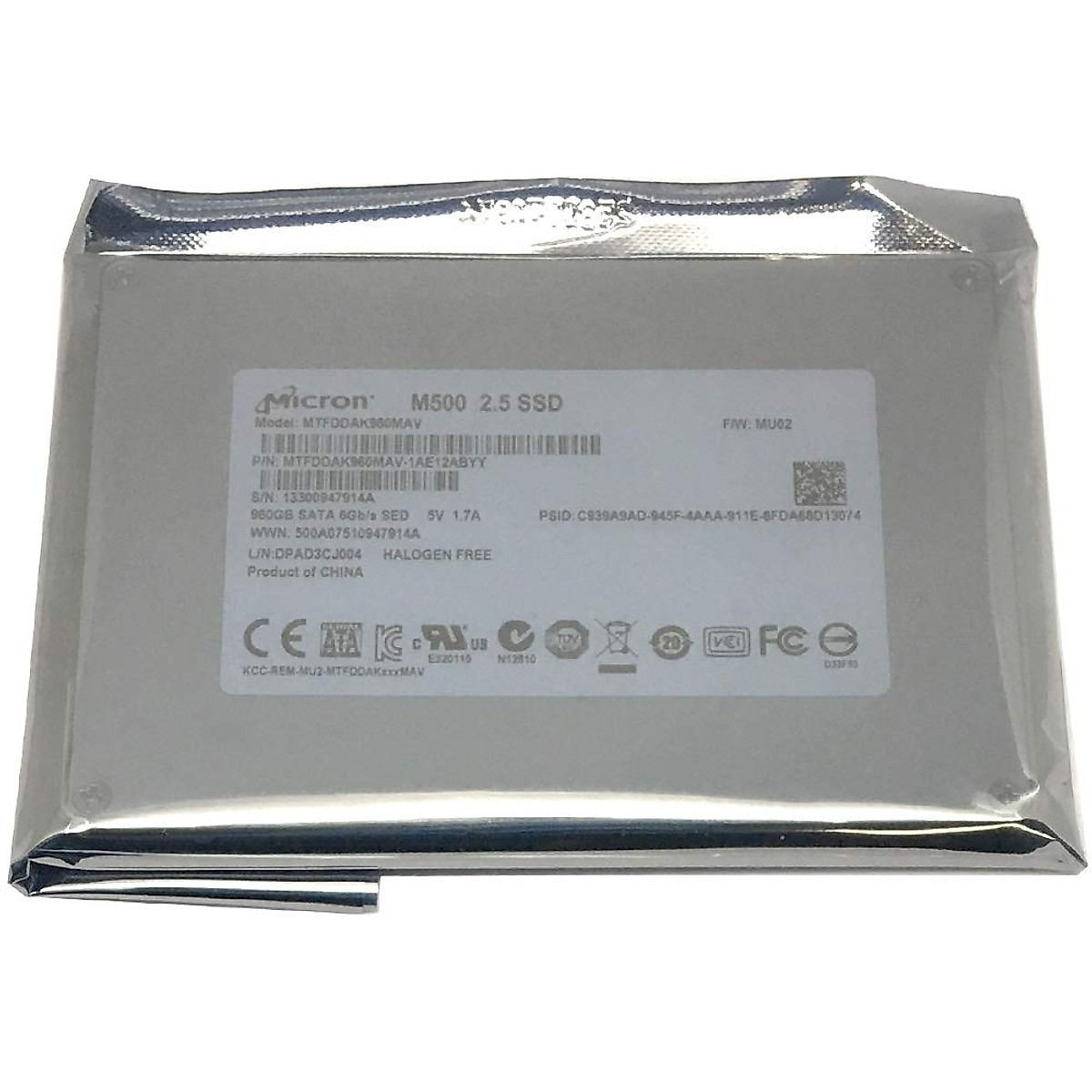 Micron M500 960GB 2.5-inch SATA III MLC (6.0Gb/s) Internal Solid State Drive (SSD) (MTFDDAK960MAV) - 5 Years Warranty