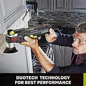 Rockwell AW400 F80 Sonicrafter 4.2 Amp Oscillating Multi-Tool with 9 Accessories and Carry Bag