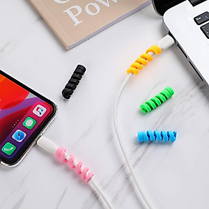 Frienda 30 Pcs Phone Protect Accessory Charging Cable Protectors Cute Charger Protectors Cord Protector Cord Saver USB Charger for Cellphone Data Lines(30 Pieces)