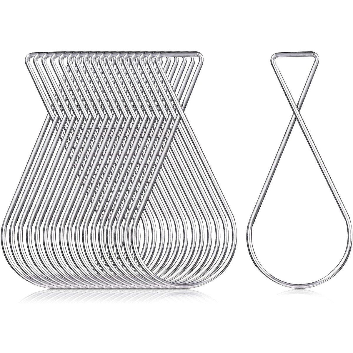 Clip Strip 100 Pack Drop Ceiling Hanger Hook Clips, T-bar Steel Hooks for Suspended Ceiling Tile Grid, Ceiling Clips for Hanging Signs Corp.