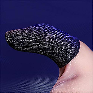 Mobile Game Controller Finger Sleeve Sets [12 pcs],Anti-Sweat Breathable Touchscreen Finger Sleeve for Mobile Phone Games
