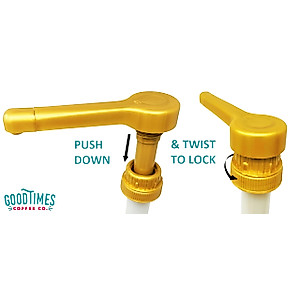 Sauce Pump Dispenser for Torani 64 Ounce Bottles (Pack of 2)