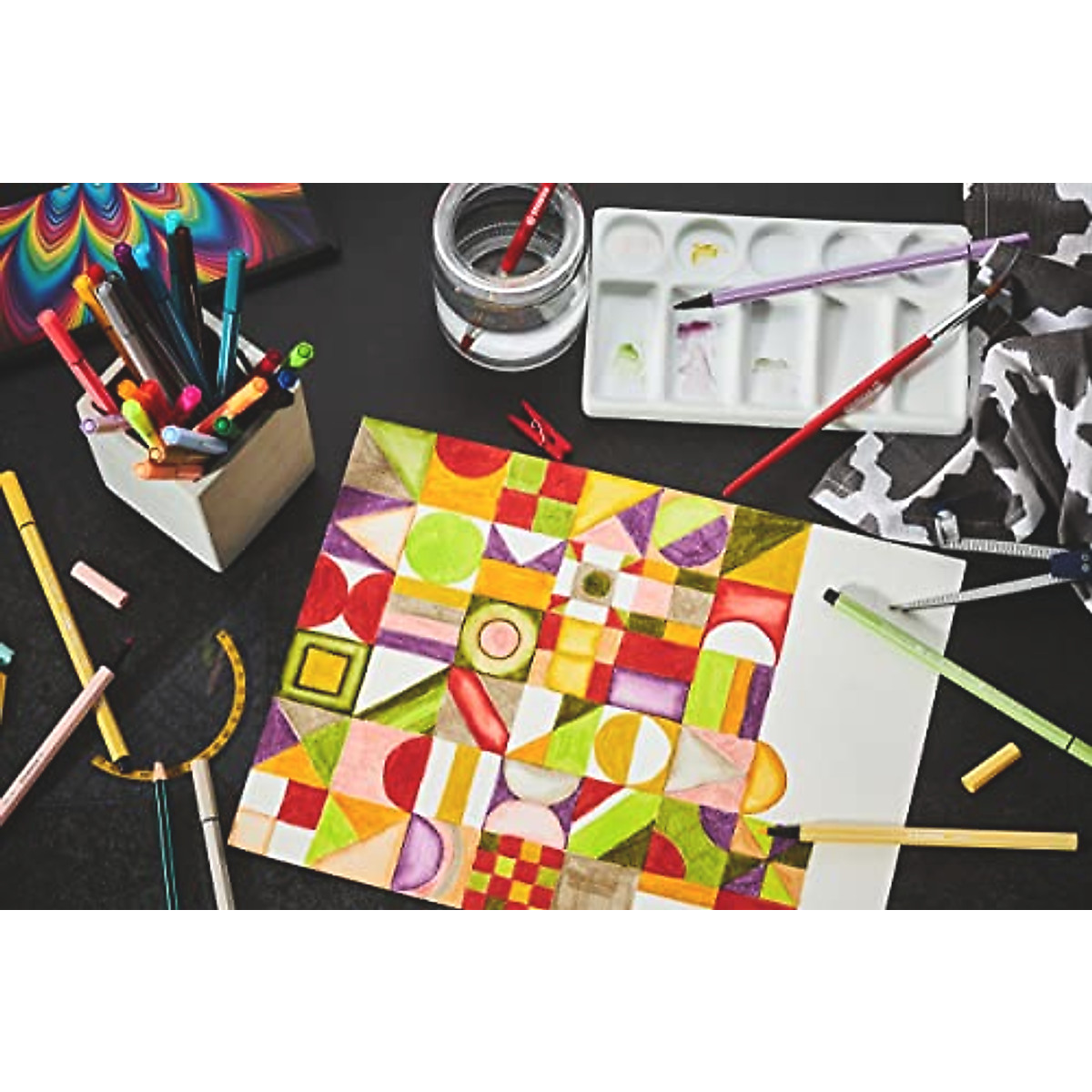 STABILO Pen 68 Tin Set, Set of 10, Multicolor