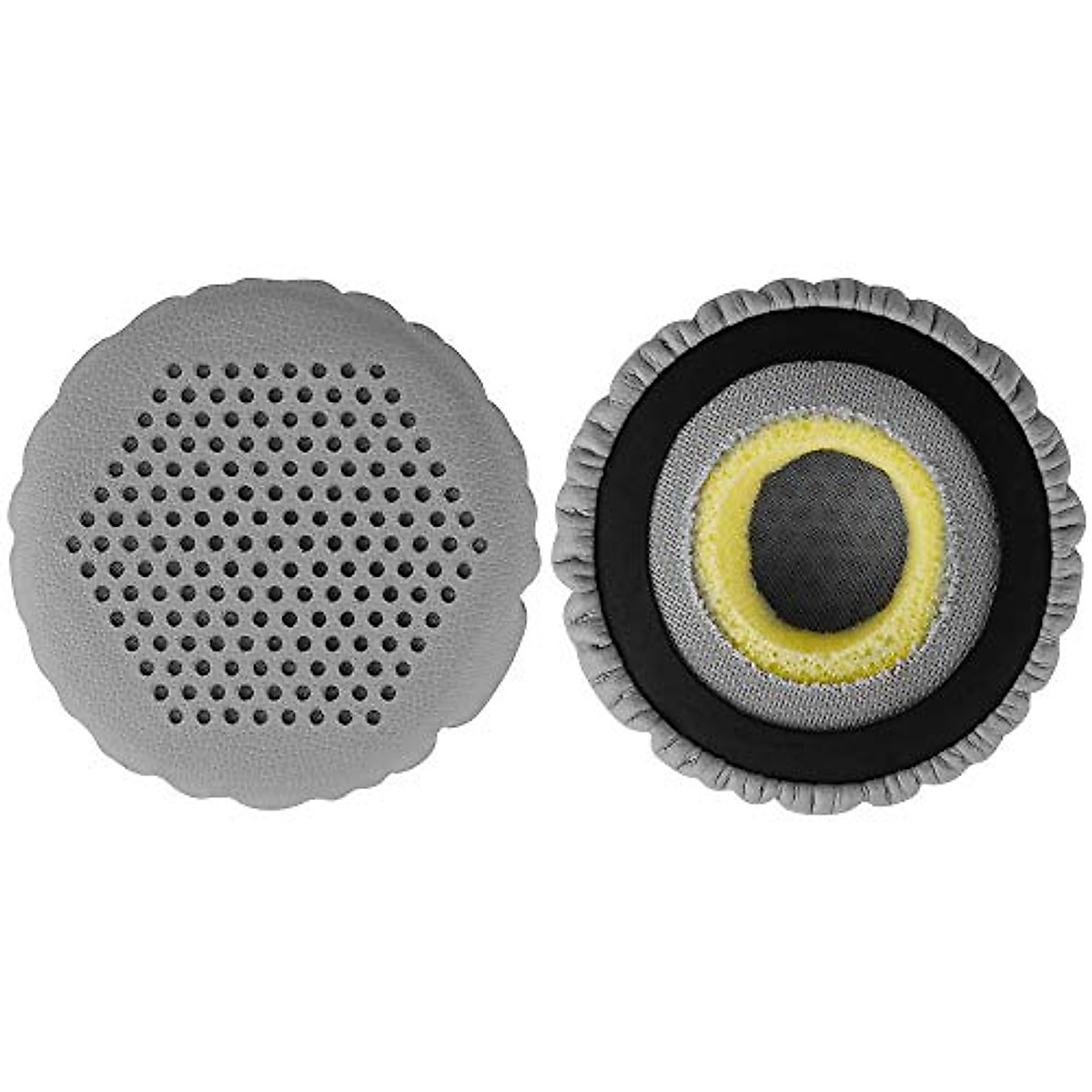 Geekria QuickFit Perforated Replacement Ear Pads for Edifier W675BT, W670BT, W570BT Headphones Earpads, Headset Ear Cushion Repair Parts (Grey)