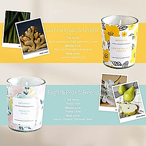 6 Pack Scented Candles, Aromatherapy Candles Sets, Specially Designed for Bridesmaids Gift, Ideal Gifts for Wedding, Women Birthday, Mother's Day, Thanksgiving, Christmas (Flower Series)