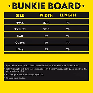 Greaton, 1.5-Inch Split Fully Assembled Bunkie Board for Mattress/Bed Support, Queen, Grey