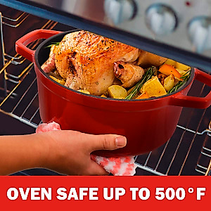 Cast Iron Dutch Oven Pot With Lid, 2-In-1 Pre Seasoned 3qt Dutch Oven Cast Iron Cookware For Frying,Camping,Cooking, Baking