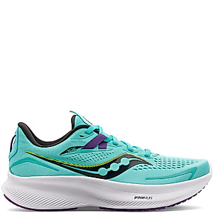 Saucony Women's Ride 15 Running Shoe, Cool Mint/Acid, 9
