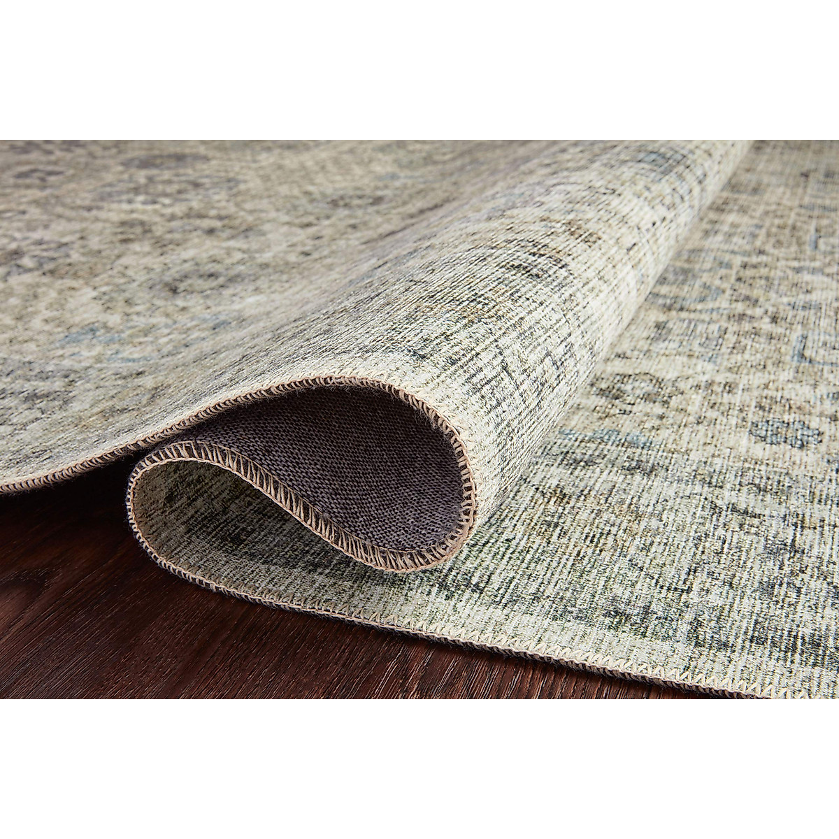 Loloi II Skye Collection SKY-14 Natural/Sage 9'-0" x 12'-0" Area Rug