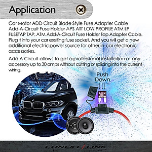 Conext Link 25 Pack 40A Amp APM ATM Fuses Small Mini Blade Fuses for Car Boat Truck SUV Automotive Replacement 32V （14232）