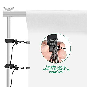 Emart 8.5x10ft White Photo Backdrop for Photography, Large Plain White Drapes Party Background Curtain | Polyester Fabric | White Screen Sheet Video Studio Portrait Photoshoot Parties