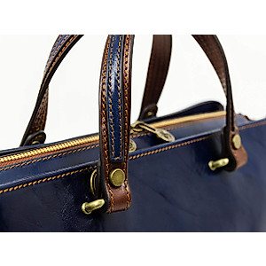 Time Resistance Leather Handbag for Women - Italian Handmade Bag - Top Handle Bag - Ladies Handbag - Cowhide Purse - Shopper