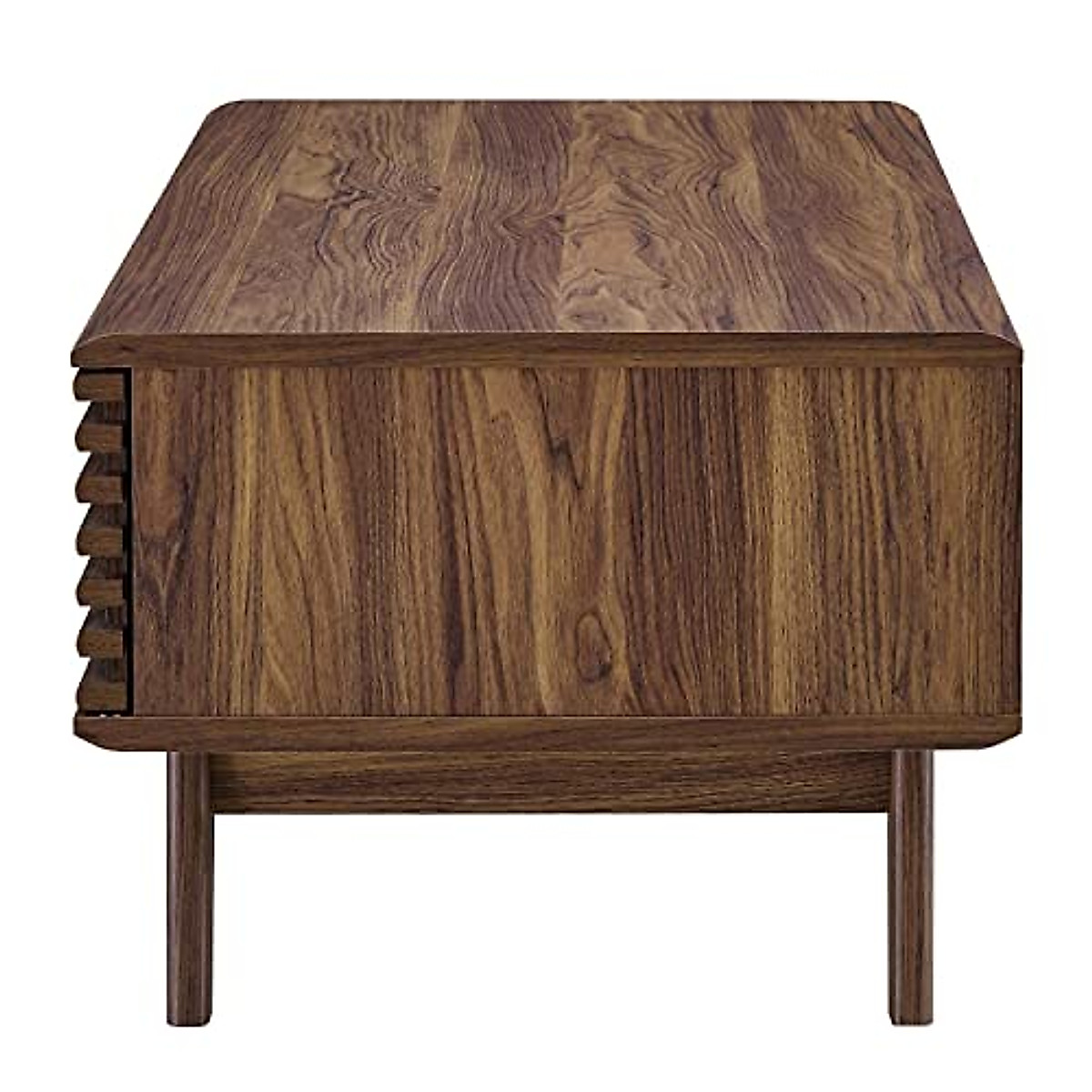 Modway Render Mid-Century Modern Coffee Table in Walnut