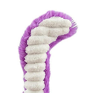 Best Pet Supplies Crinkle Dog Toy for Small, Medium, and Large Breeds, Cute No Stuffing Duck with Soft Squeaker, Fun for Indoor Puppies and Senior Pups, Plush No Mess Chew and Play - Dark Purple