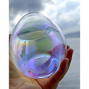 Mothers Day Gifts for Bonus Mom, To My Other Mom, Life Gave Me the Gift of You Rainbow Wine Glass, Mothers Day Gifts for Bonus Mom