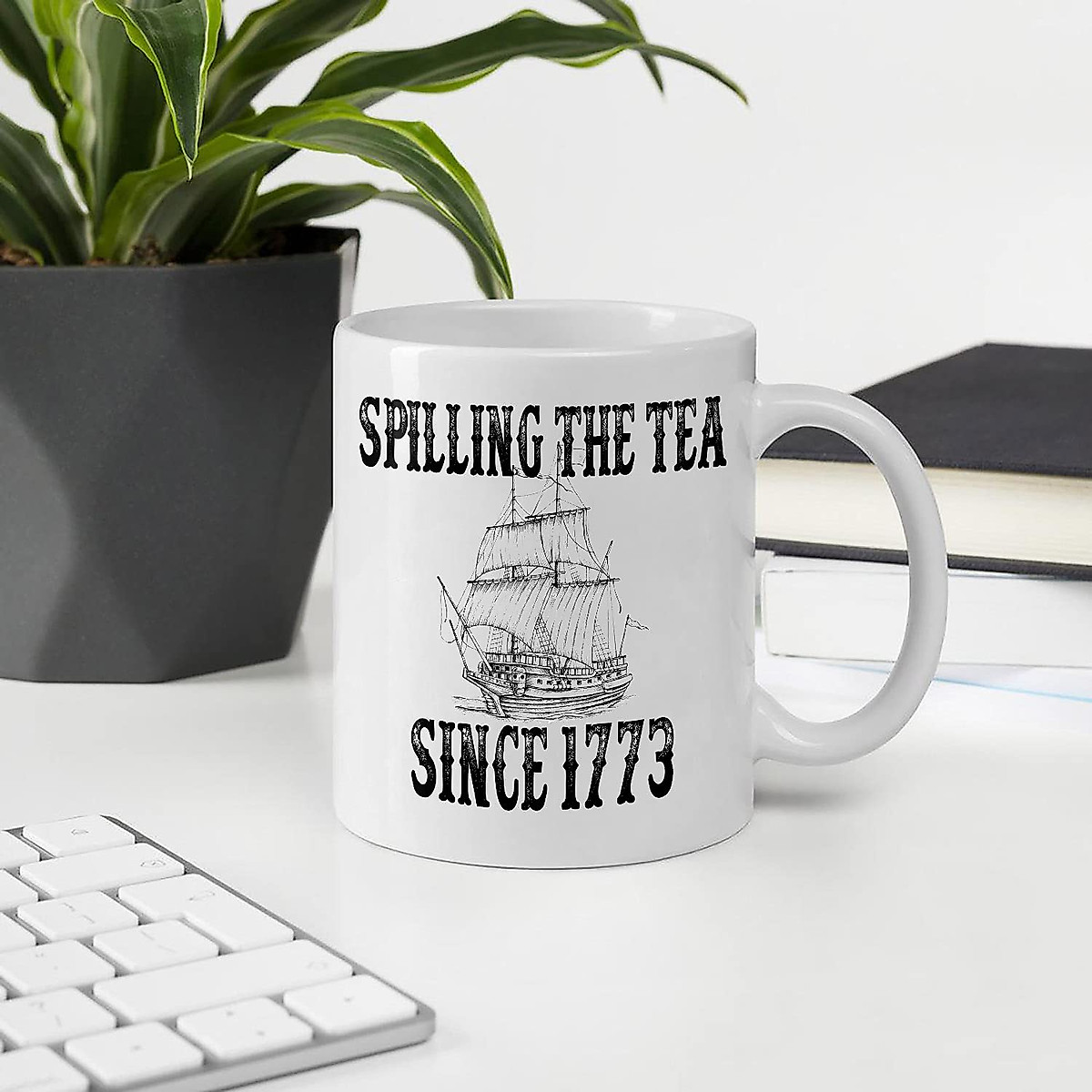 History Teacher Gift Spilling the Tea Since 1773 Coffee Cup, Appreciation Funny History Major Mug, Mugs For History Teacher Men For Woman Birthday Christmas Teacher's Day Gifts White Coffee Mug 11 Oz