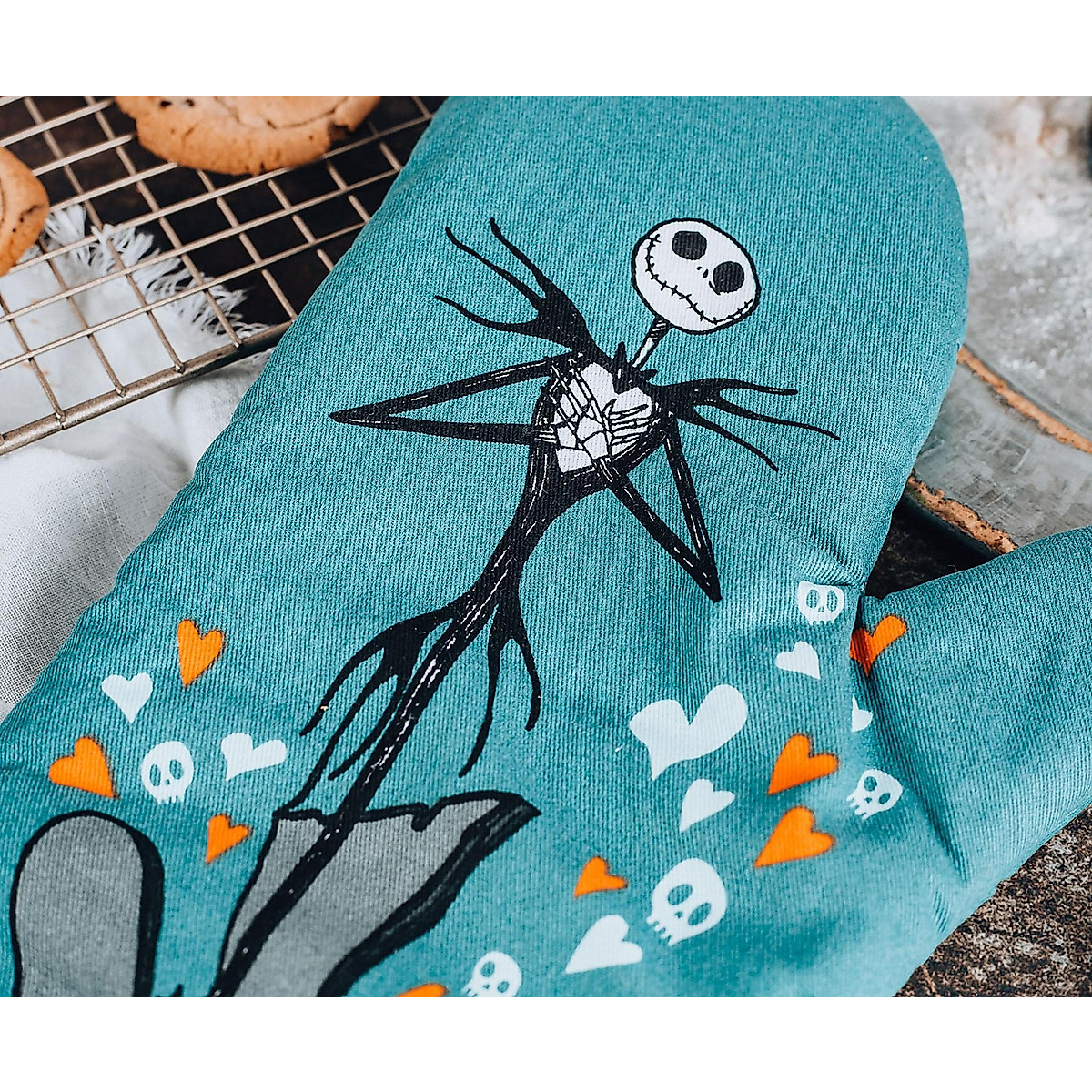 The Nightmare Before Christmas Jack and Sally Oven Mitt Glove
