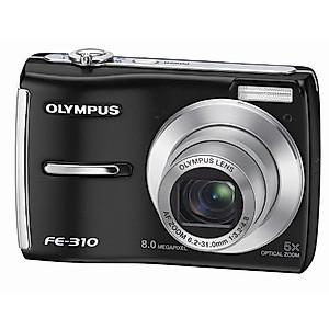 Olympus FE-310 8MP Digital Camera with 5x Optical Zoom (Black)