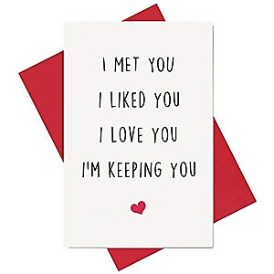Alzombi Funny I Love You Card, Birthday Card, Anniversary Card, Card for Boyfriend Husband Fiance