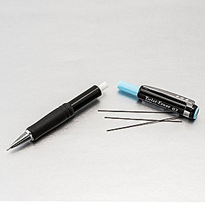 Pentel Twist-Erase III Mechanical Pencil, 0.7mm, Black Barrel, 12 Pack (QE517A-12)