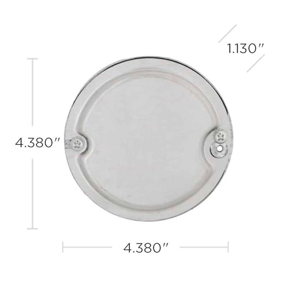 Hubbell-Raco 295 1/2-Inch Deep 1/2-Inch Bottom Knockouts 4-Inch Round Ceiling Fan Support Pan, metal