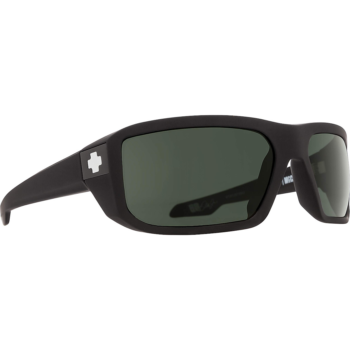 Spy Optic McCoy Sunglasses, Soft Matte Black/Happy Gray/Green