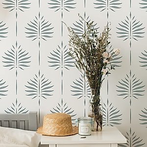 STENCILIT® Fern Wall Stencil for Painting - XL Stencil 24x32 in, Wall Stencils for Painting Large Pattern, Modern Large Wall Stencils