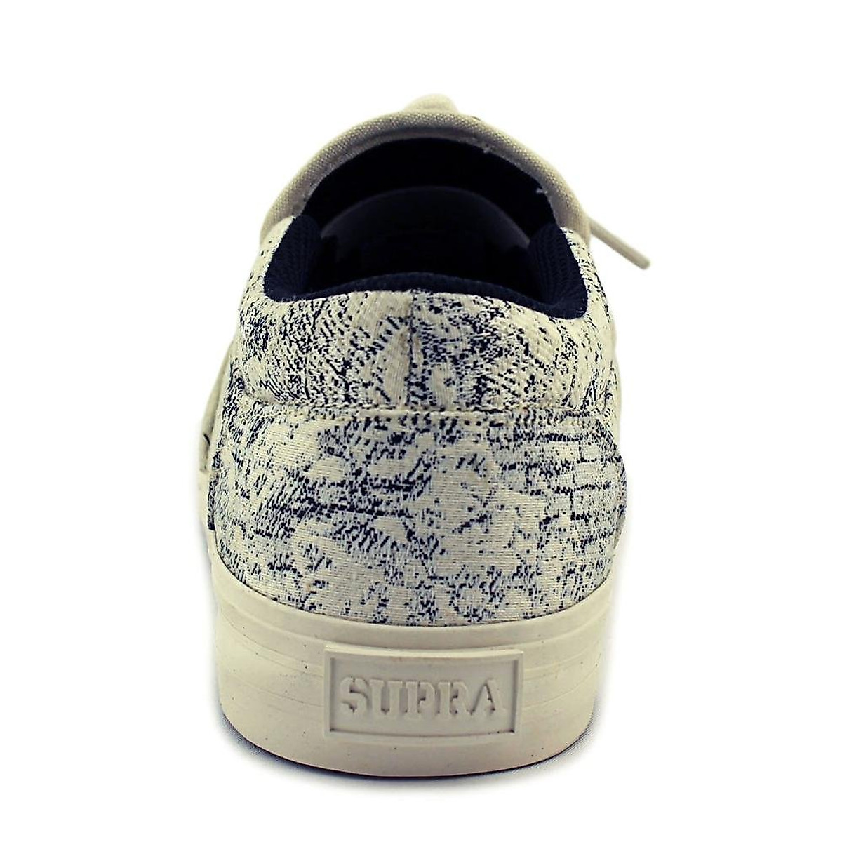 Supra Women's Cuba White/Black/Woven Athletic Shoe