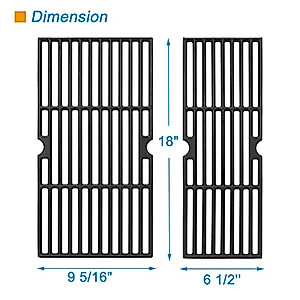 BBQration 18" Grill Replacement Grate for Charbroil Performance 2-Burner Grill 463673519 463673019 463673619 463625219 463625217 463673017 463673517 463673617 G470-0002-W1 G321-0006-W1