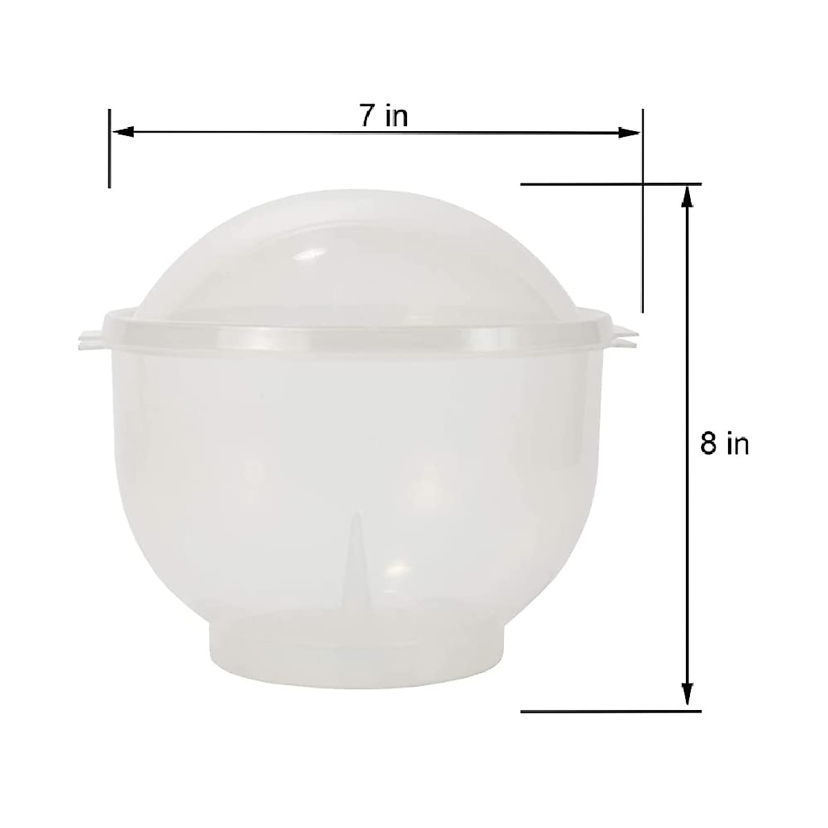 WalterDrake Lettuce KeeperTM - Lettuce Crisper Salad Keeper Container Keeps your Salads and Vegetables Crisp and Fresh- 7" X 8" (brown) (1) (1)