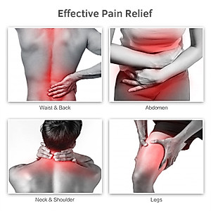 UTK 31 by 21 Inches Jade Stone Far Infrared Heating Pad for Back, Abdomen, and Leg Pain Relief with Smart Remote Controller and Carry Bag