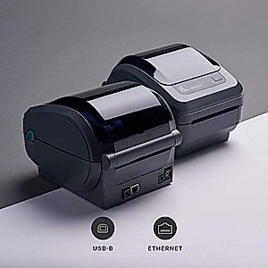 ZEBRA GK420D Direct Thermal Only Desktop Printer - USB and Ethernet Connectivity, 203 dpi, 8 IPS, 4.09" Max Print Width, Monochrome Barcode Label - GK42-202210-000, JTTANDS