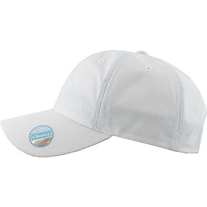 KBETHOS Relaxed Fit Unconstructed Nylon Sports Cap Adjustable Performance Hat … (Adjustable, (Nylon) White)
