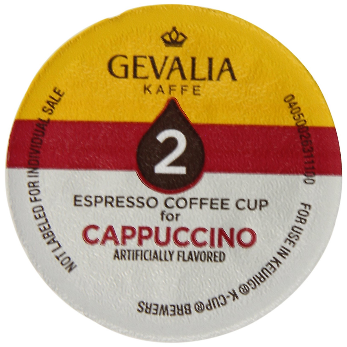 Gevalia Kaffe, 2-Step K-Cup & Froth Packets, (Cappuccino Espresso), 6 Count (Pack of 3)