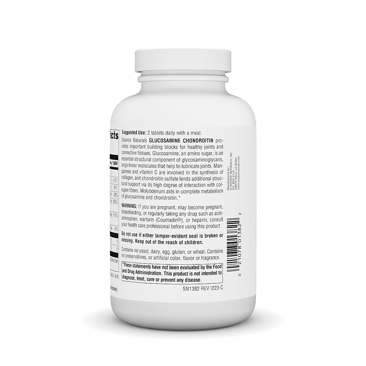 Source Naturals Extra Strength Glucosamine Chondroitin,Promotes Healthy Joints* - 120 Tablets