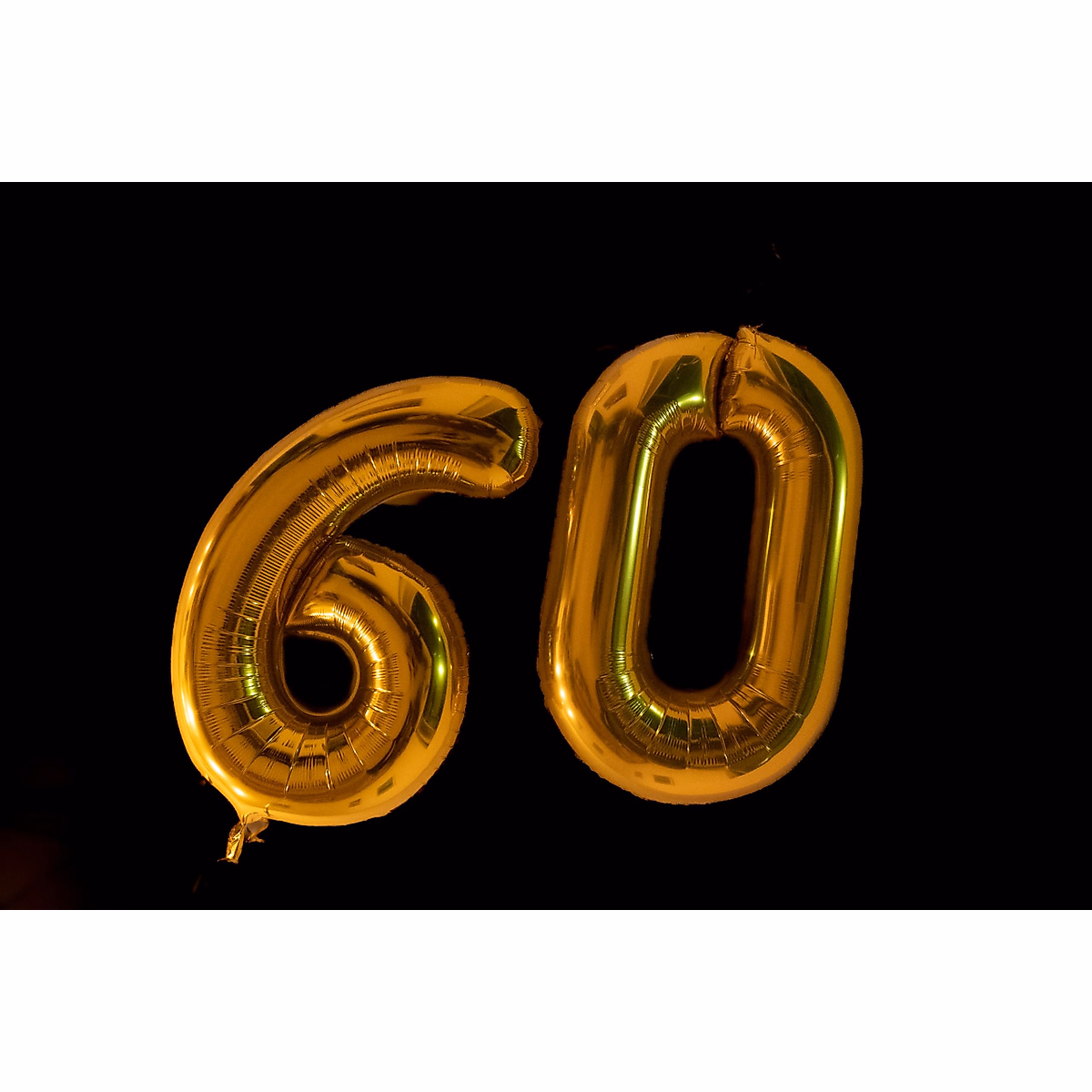 [10] 16" Number Gold Foil Balloons 0-9 set, Mylar Aluminum Hanging Numbers for Graduation Birthday Party Decorations Christmas New Year eve (10 Pcs)