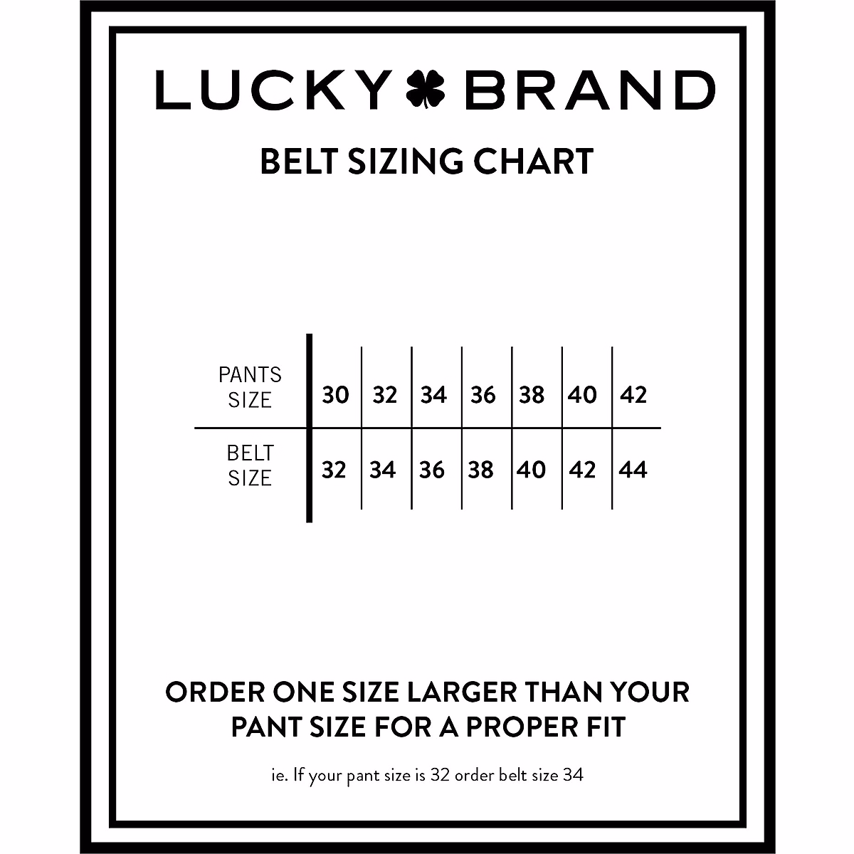 Lucky Brand Men Casual Leather Belt, Roller Buckle with Rivets-Brown, 38