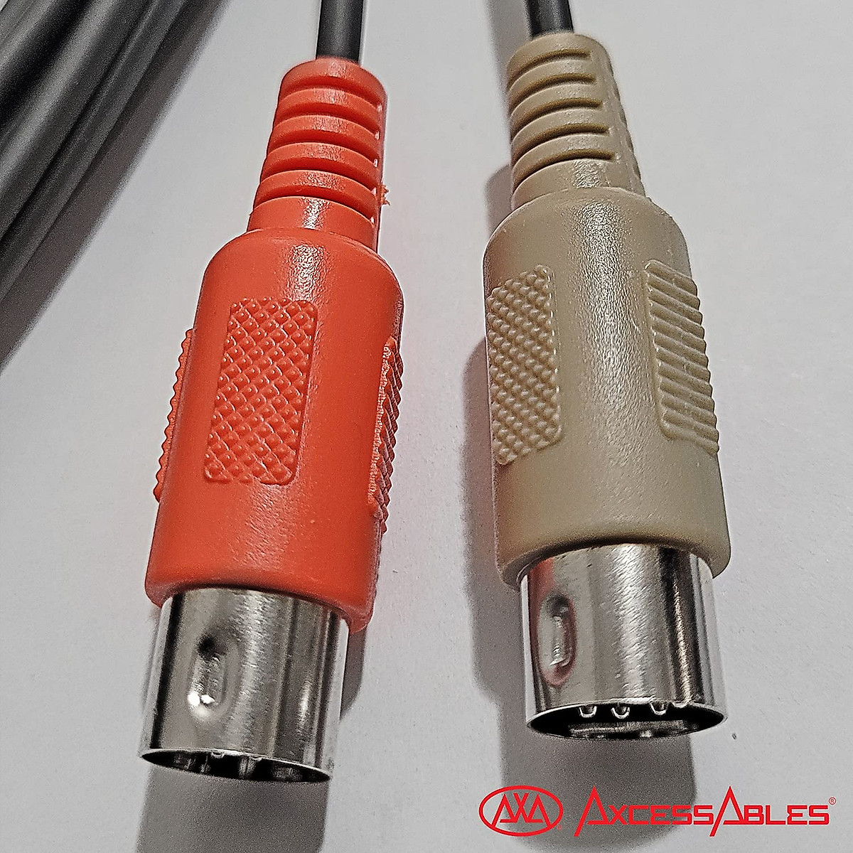 AxcessAbles 10ft MIDI Cable Dual 5-Pin to Dual 5-Pin. MIDI (Musical Instrument Digital Interface) Cable for Digital Keyboards, Synthesizers, Audio Interfaces. (MID-203 10ft)